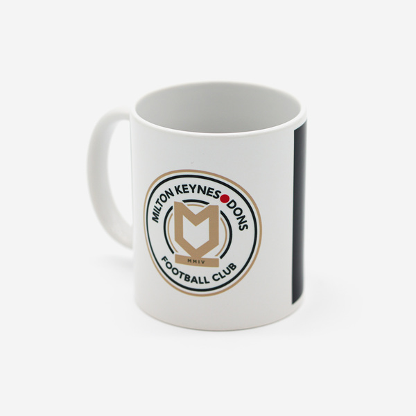 MK Dons Football Club | Crest Mug - Black/White
